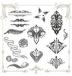 Calligraphy design elements Royalty Free Vector Image