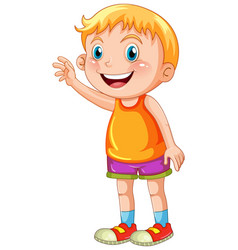 Simple child cartoon Royalty Free Vector Image