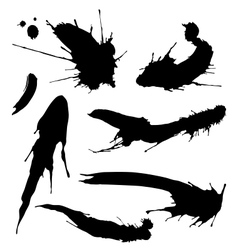 Ink stains paint ring Royalty Free Vector Image