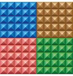 Tripartite pyramid brown seamless texture Vector Image