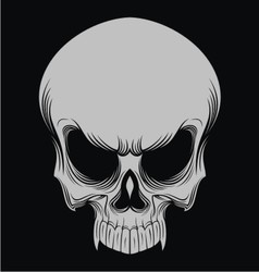 White devil skulls Royalty Free Vector Image - VectorStock