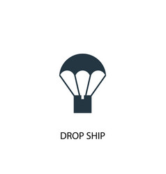 Dropshipping - drop ship - logistics icon Vector Image