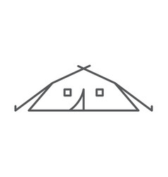 Army tent icon symbol isolated on white background
