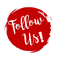 Follow me rubber stamp Royalty Free Vector Image