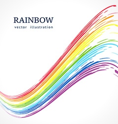 Rainbow made from hands abstract background Vector Image