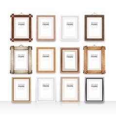 Photo frames set Royalty Free Vector Image - VectorStock