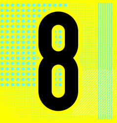 B8 b 8 letter and number combination logo design Vector Image