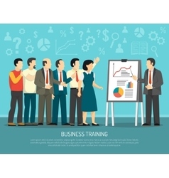 Business training workshop announcement poster Vector Image