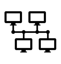 Lan network Royalty Free Vector Image - VectorStock