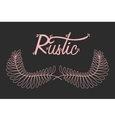 Rustic graphic design Royalty Free Vector Image