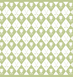 Golf pattern background Royalty Free Vector Image
