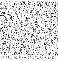 Seamless pattern with falling music notes Vector Image