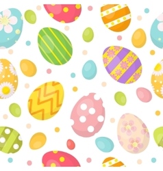 Seamless pattern of Easter eggs Royalty Free Vector Image