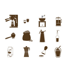 Coffee processing step by step Royalty Free Vector Image