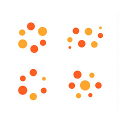 Set loading icons colorful progress loading Vector Image
