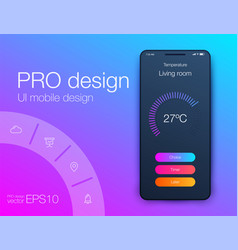 Timer application ui design concept Royalty Free Vector
