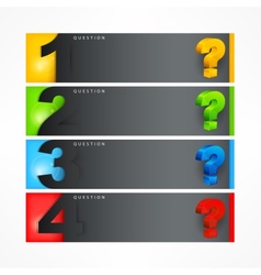 Question mark set Royalty Free Vector Image - VectorStock