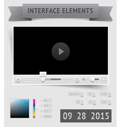 User interface elements Royalty Free Vector Image