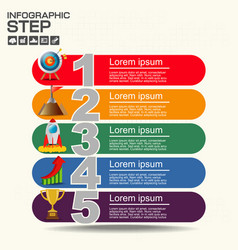 Numbers four points slide template Royalty Free Vector Image