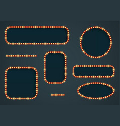 Retro light frames Royalty Free Vector Image - VectorStock