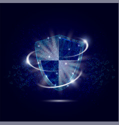 Cyber security shield Royalty Free Vector Image