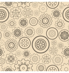 Seamless texture with mechanical gear and cogwheel