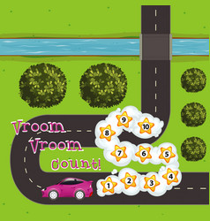 Math count number to ten Royalty Free Vector Image