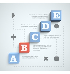 Abc infographics Royalty Free Vector Image - VectorStock