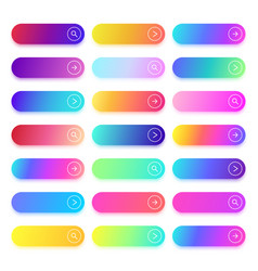 Gradient buttons rectangular next page button Vector Image