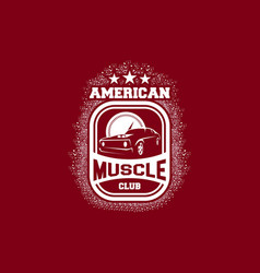 American muscle club Royalty Free Vector Image