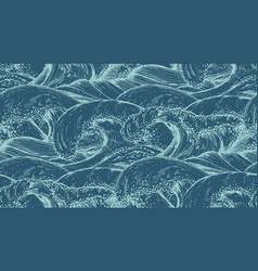 Water splash seamless waves abstract pattern Vector Image