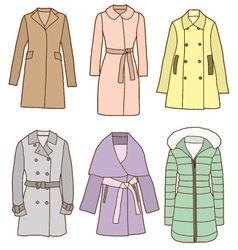 Women jackets Royalty Free Vector Image - VectorStock