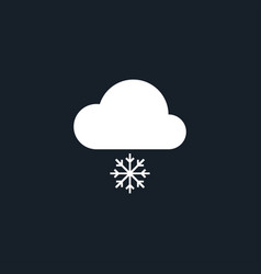 Cloud computing icon simple Royalty Free Vector Image