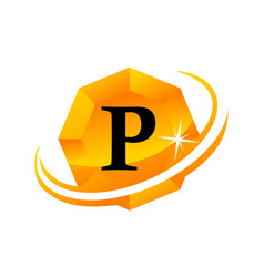 P bling bling Royalty Free Vector Image - VectorStock