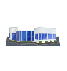 Modern corporate office building icon business Vector Image