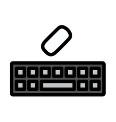 Mobile keyboard template Royalty Free Vector Image