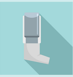 Breathing lungs icon flat style Royalty Free Vector Image