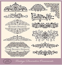 Elegant Victorian Letterhead flourishes Royalty Free Vector