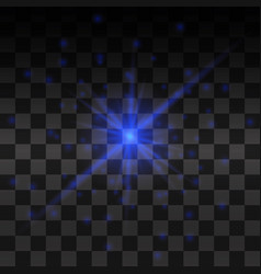 Blue glow light effect Royalty Free Vector Image