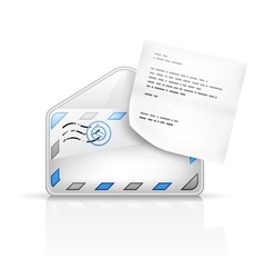 Send letter in envelope with stamp Royalty Free Vector Image