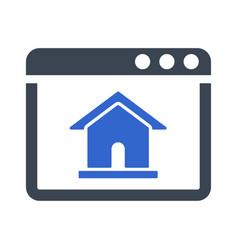 Mobile home page icon Royalty Free Vector Image