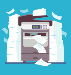Professional office copier multifunction printer Vector Image