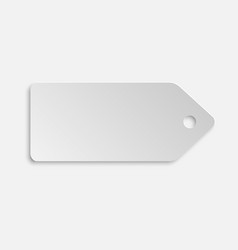 White price tag icon Royalty Free Vector Image