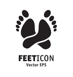Feet logo Royalty Free Vector Image - VectorStock