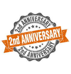 2 years warranty stamp sign seal Royalty Free Vector Image