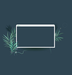 Modern web browser window internet empty page ui Vector Image