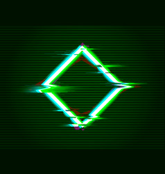 Versus screen design in neon style neon banner Vector Image