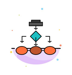 Flowchart algorithm business data architecture Vector Image