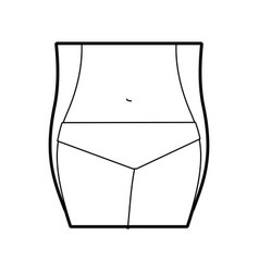 Female torso anatomy silhouette Royalty Free Vector Image