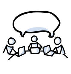 Stick Figure Working Together Vector Images (over 100)